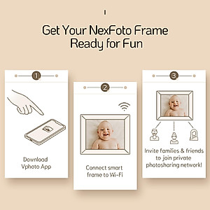 NexFoto 16.2 Inch Extra Large Digital Picture Frame 32GB with Remote Control, WiFi Digital Photo Frame with IPS Touch Screen,Easy to Share Photos via App, Wall-Mountable, Gift for Mother