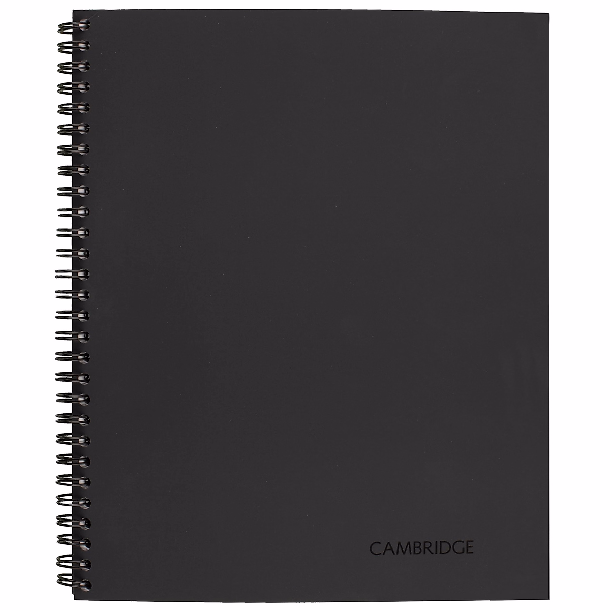 Cambridge Business Notebook, 80 Sheets, Legal Ruled, 8-1/4" x 11", Wirebound, Black (06062)