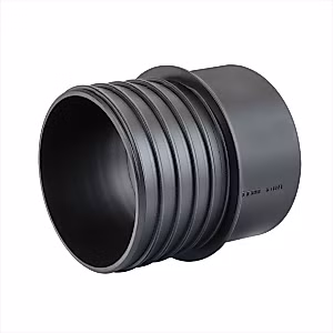 POWERTEC 70284 4" Quick Connect Coupler with Left-Hand Threaded End to 4" I.D. Flexible Hose