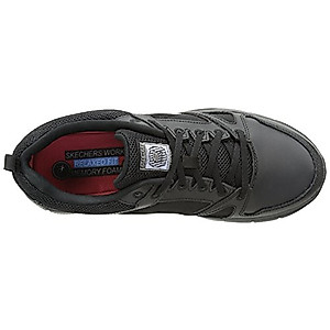 Skechers Men's Flex Advantage Sr Work Shoe, Black, 14 W US