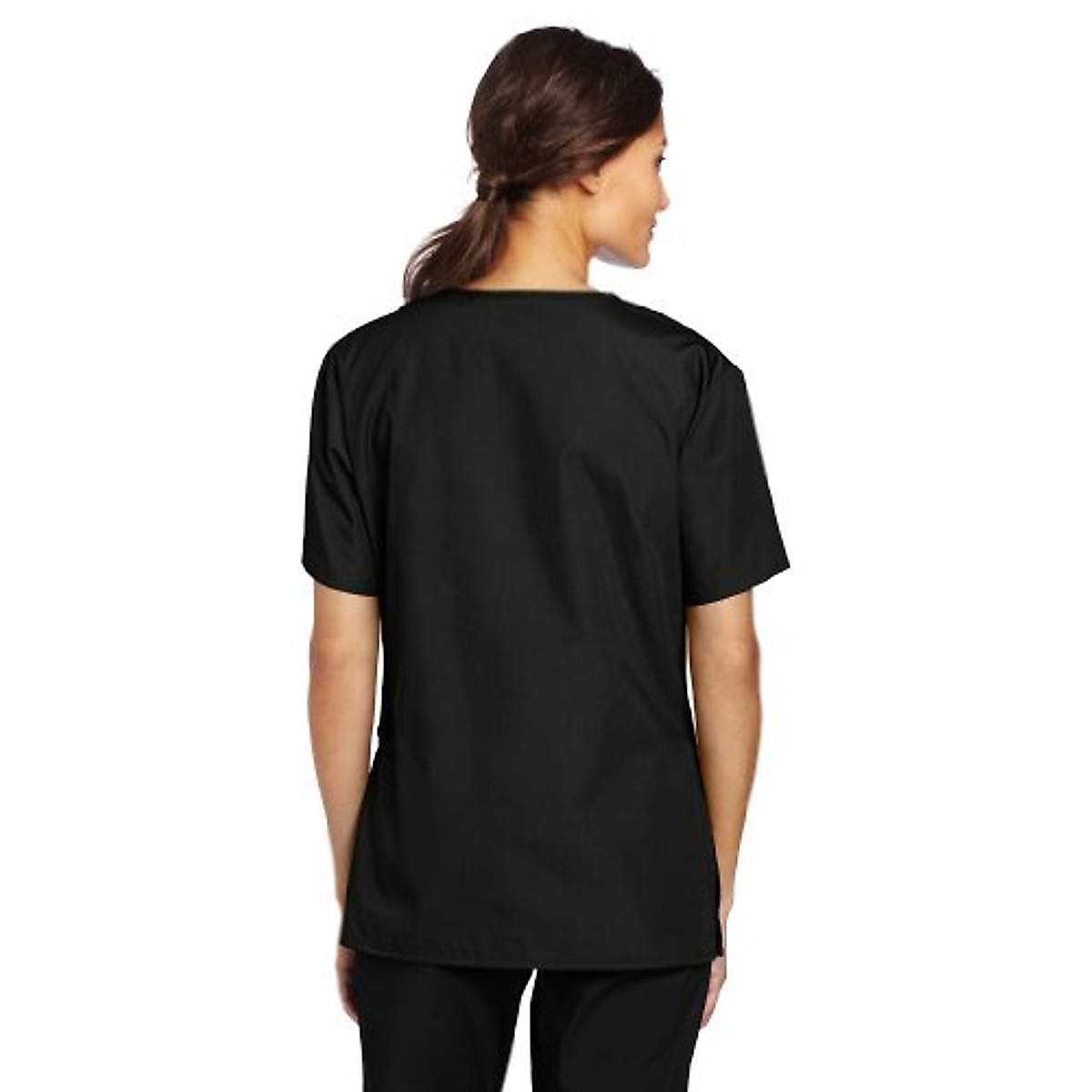 WonderWink Origins Women’s Bravo V-Neck Scrub Top - Black, XL