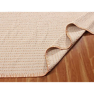 Casavani Upgraded Boho Bathroom Rug 100% Woven Geometric Rug for Bedroom White and Black Rug Bohemian Bath Mat, Kitchen Rug Washable Cotton Throw Rug Tassel Rug for Living Room 4x10 Feet Runner