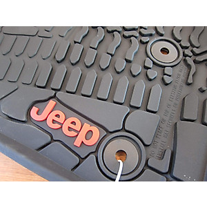 2014-2018 Jeep Wrangler JK Front High Wall All Weather Floor Mats New Mopar OEM