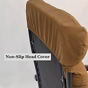 Sun Lounger Chair Cushions,67-inch Lounge Chaise Cushion Sun Lounger Mattress with Non-Slip Back Elastic Sleeve for Garden Outdoor/Indoor/Sofa/Tatami/Car Seat/Bench (Red)