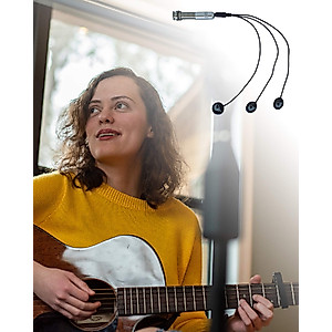 Journey Instruments Passive Piezo Acoustic Pickup – EP001K Three Balanced German-made Passive Pickup Elements – Piezo Pickup for Acoustic Guitars (Ceramic)