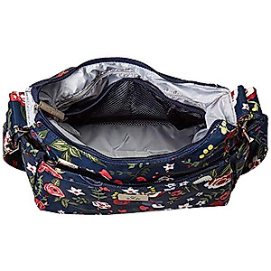 JuJuBe Limited Edition HoBoBe Purse Diaper Bag, Midnight Posy