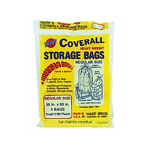 5-Pk. Storage Bags, 36x60-In.