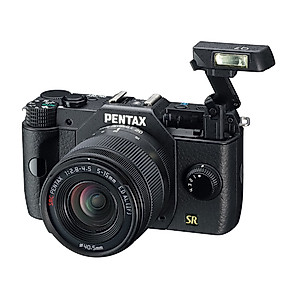 Pentax Q7 12.4MP Mirrorless Digital Camera with 02 Standard Zoom 5-15mm f2.8-4.5 and 06 Telephoto Zoom 15-45mm f2.8 Lenses (Black)
