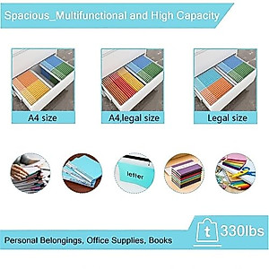 GangMei 4-Drawer Steel Metal Lateral Filing Cabinet with Lock in White