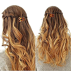 12 Hair Claw Clips, Medium Size 1.3 Inch Jaw Grips for Women with Thick or Medium Hair (Black and Brown)