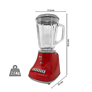 Koblenz 51oz. Gourmet Blender, Salsa Mixer, Smoothie, 10-Speed 4 Blades with 2 Pulse Function