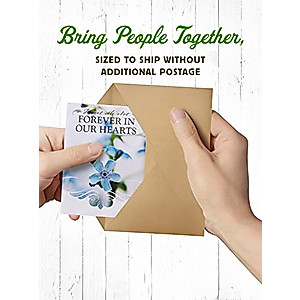 American Meadows Wildflower Seed Packets "Forever in Our Hearts" Memorial Favors (Pack of 20) - Forget-me-Not Seed Mix, Favors for Funerals, Wakes, Viewings, Visitations, Memorial Services