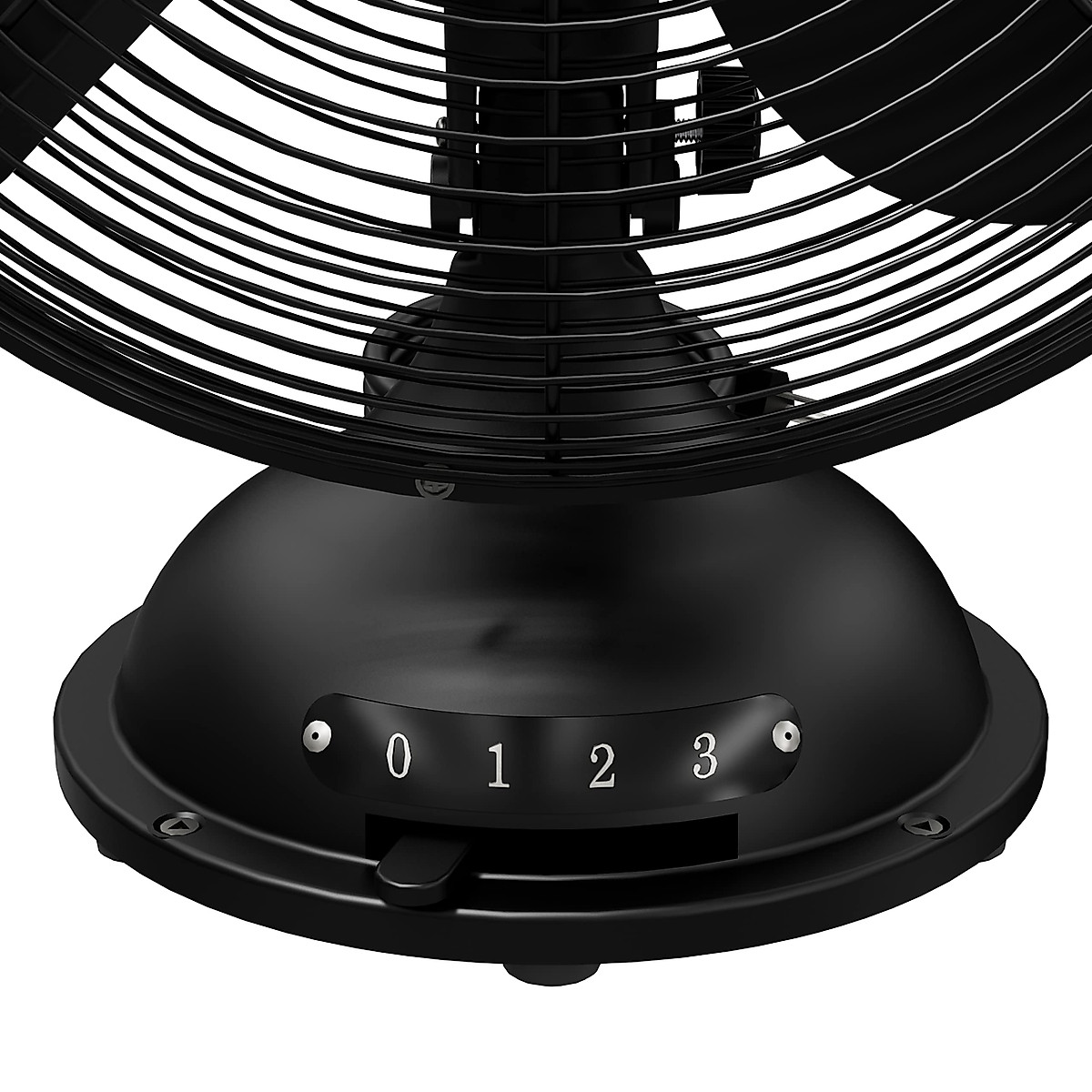 Hunter Classic D12 Portable Desk Fan 12 inch, 3 Speed, Matte Black, 97314