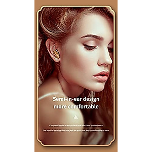Bluetooth Headphones True Wireless Earbuds 48Hrs Playtime with Wireless Charging Case LED Power Display Wireless & Type-C Charging Waterproof in-Ear TWS Earphones for Phone Computer Laptop Sports