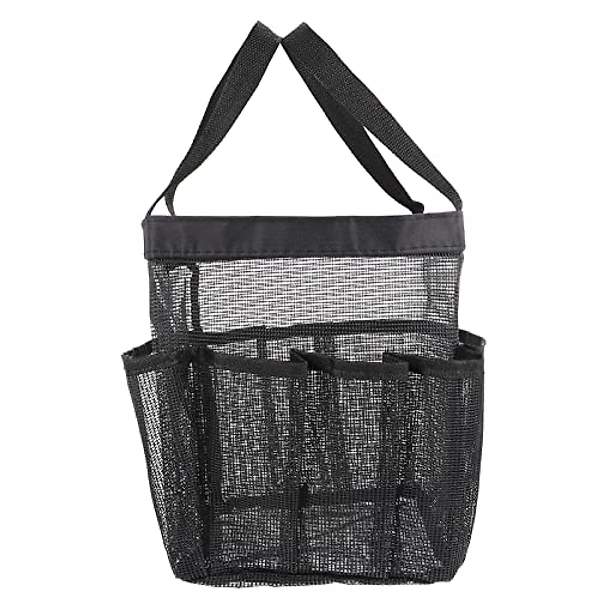 Zerodeko Mesh Shower Caddy Tote, 8 Storage Pocket Handle Bath Organizer Large Shower Caddy Basket Portable Quick Dry Hanging Toiletry Bag for Bathroom Travel Beach