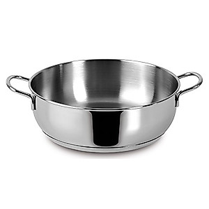Lagostina Every Saucepan with 2 Handles, Stainless Steel, Diameter 24 cm