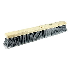 Weiler 42042 24" Fine Sweep Floor Brush, Flagged Silver Polystyrene Fill, Natural