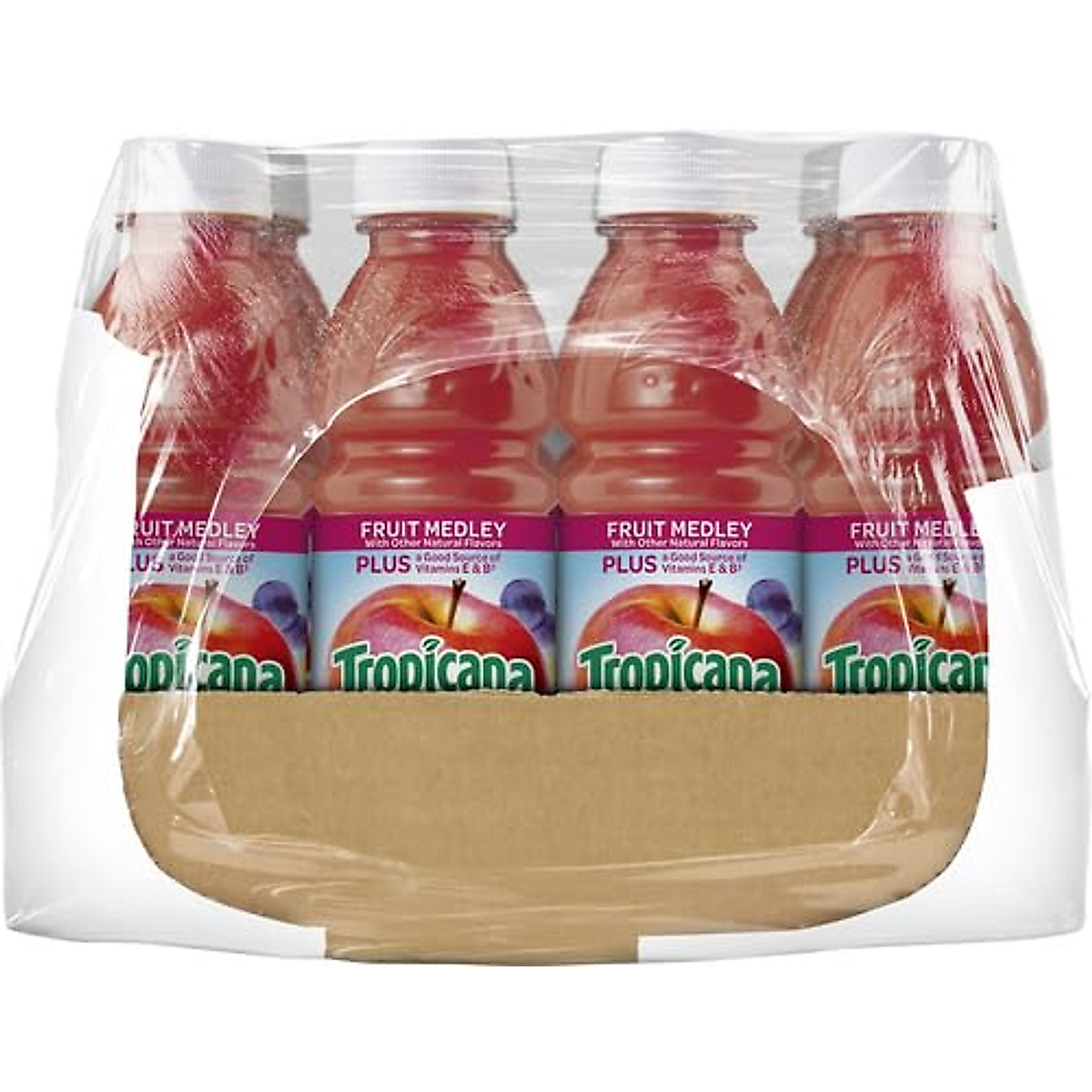 Tropicana 100% Juice, 3 flavor, 10 fl oz (Pack of 24) - Pineapple Peach Mango Juice, Fruit Medley, Strawberry Orange Juice