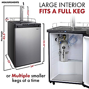 Kegco K309SS-1 Keg Dispenser, Stainless Steel