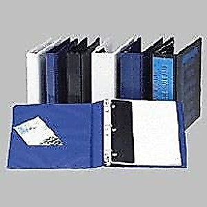 Tops Products 26332 Clearvue Binder, D-Ring, 3-Inch Capacity, 11-Inch X8-1/2-Inch, Blue