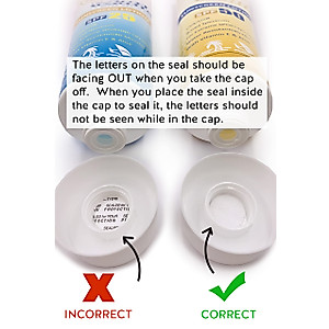 Sunscreen Flask Seals - 12 Pack of Hidden Flask Bottle Seals to Sneak Alcohol Anywhere- Leakproof Pressure Sensitive Adhesive Foam Safety Seal Replacements (17mm)