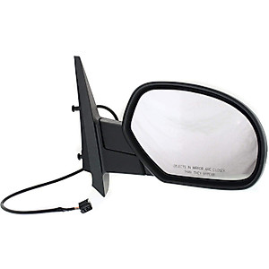 Kool Vue Left & Right Power Heated Mirrors Compatible With Chevrolet Silverado 1500 2007-2013 Manual Fold w/o Signal Light, Blind Spot, Memory, Puddle Lamp & Auto-Dimming Textured Crew Cab, New Body