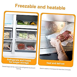 Mikinona 5 Rolls Pa Sous Vide Bags White Bye Food Vacuum Seal Bags Vacuum Food Sealer Bags Food Preservation Bag