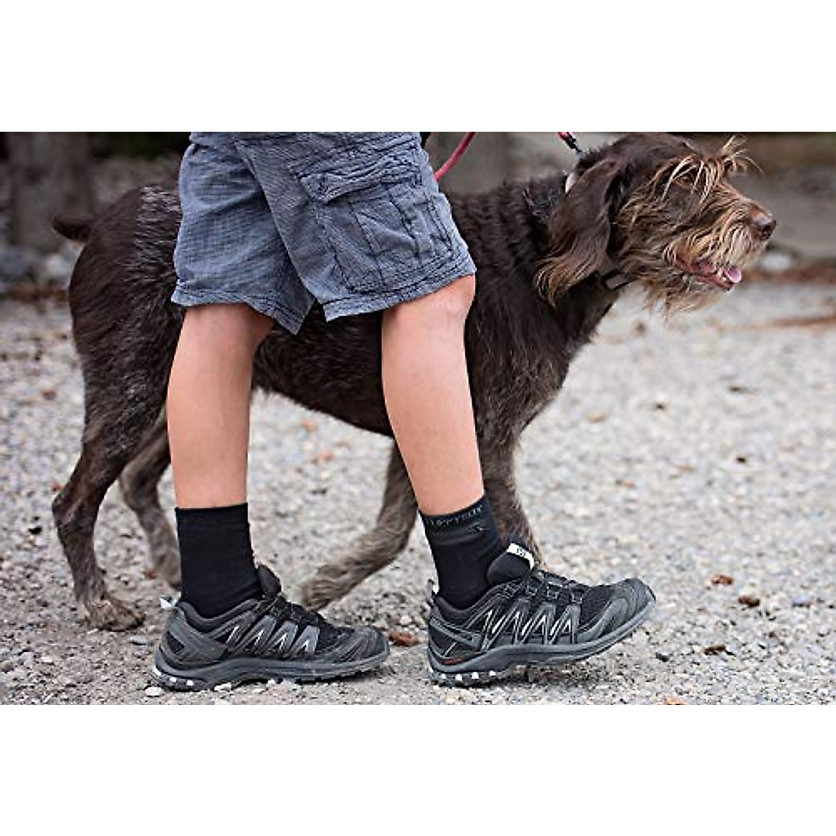 Flippysox Premium Socks with Patented Zipper Wallet - Comfortable Cotton Polyester Blend, Ethically Sourced, Ideal for Active People, Travelers, Concertgoers, Runners, Hikers, Bikers - Black Socks