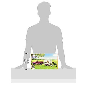 schleich HORSE CLUB — 38-Piece Toy Horse Trailer and Truck Playset with Horse, Rider Action Figure and Accessories, Detailed Animal Toys for Kids Ages 5+