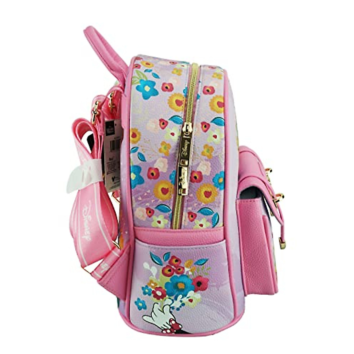 Wondapop Disney Daisy Duck 11" Vegan Leather Fashion Mini Backpack