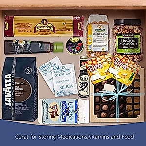 45 Pcs 5 Gram Silica Gel Packs, Transparent Desiccant, Desiccant Packets for Storage, Moisture Packs for Spices Jewelry Shoes Boxes Electronics Storage, Food Safe