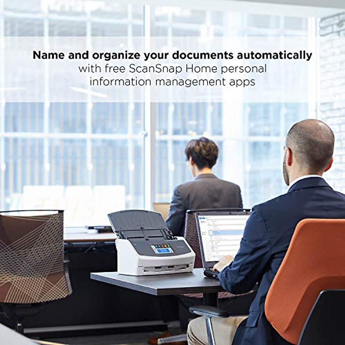 Fujitsu ScanSnap iX1500 Color Duplex Document Scanner with Touch Screen for Mac or PC, White