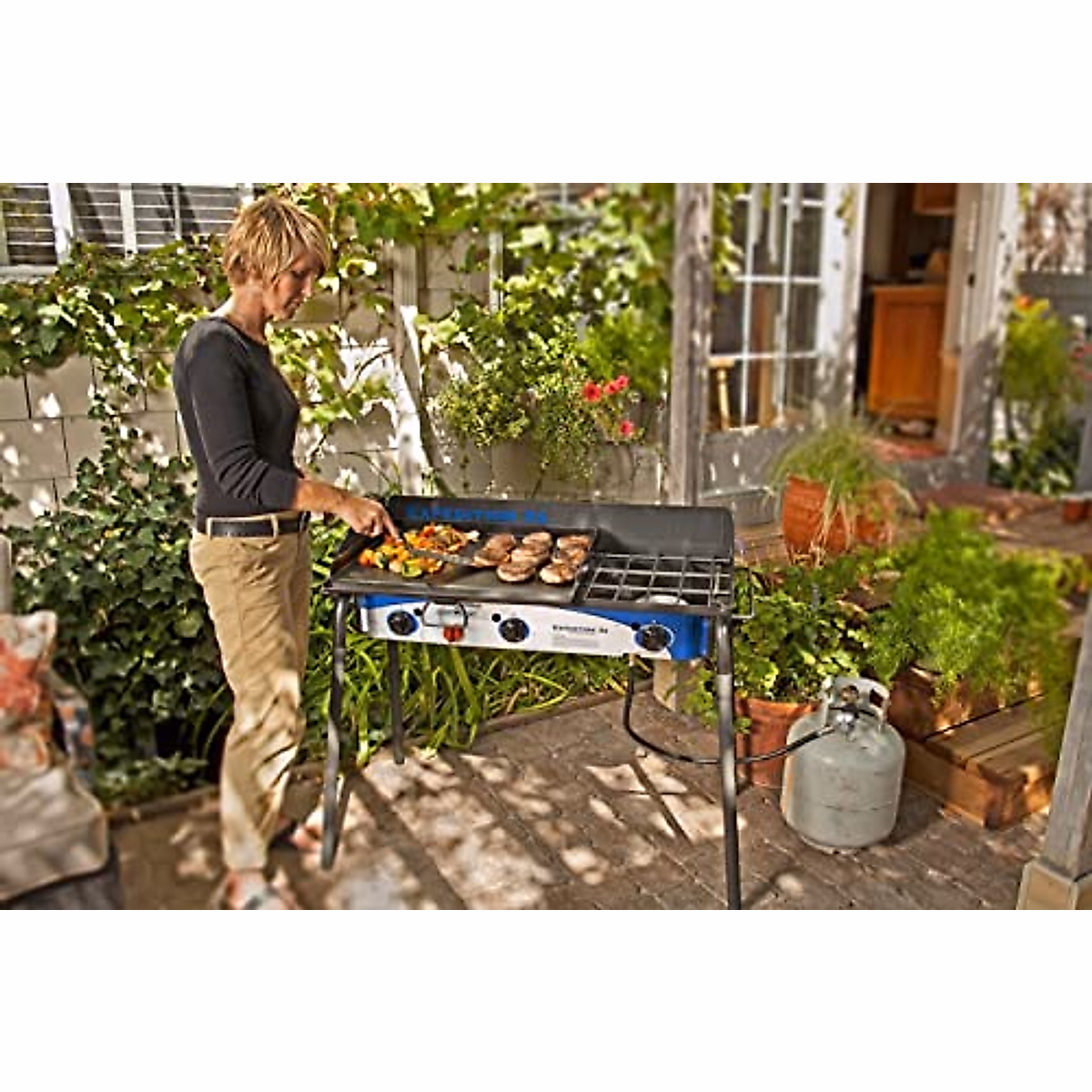 Expedition 3X Triple Burner Stove w/griddle