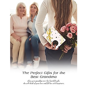 HAYATTEE Grandma Gifts Mothers Day Gfts for Grandma Jewelry Dish Tray with Beautiful Gift Box Gifts for Grandma Birthday Gifts for Women Ceramic Trinket Dish, Set of 2