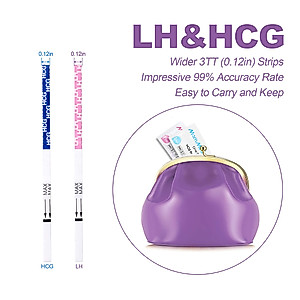 Ovulation and Pregnancy Test Strips (HCG25-LH80), OPK Ovulation Predictor Kit Includes 25 Early Pregnancy Tests, 80 Ovulation Test Strips, 105 Urine Cups, Accurate Fertility Test for Women