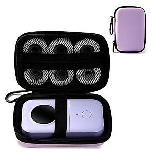 Phomemo D30 Label Maker Machine with case and 1 roll Label Tape, Portable Bluetooth Label Printer, Small Smart Phone Handheld Sticker Mini Labeler Multiple Templates Font Icon Easy to Use