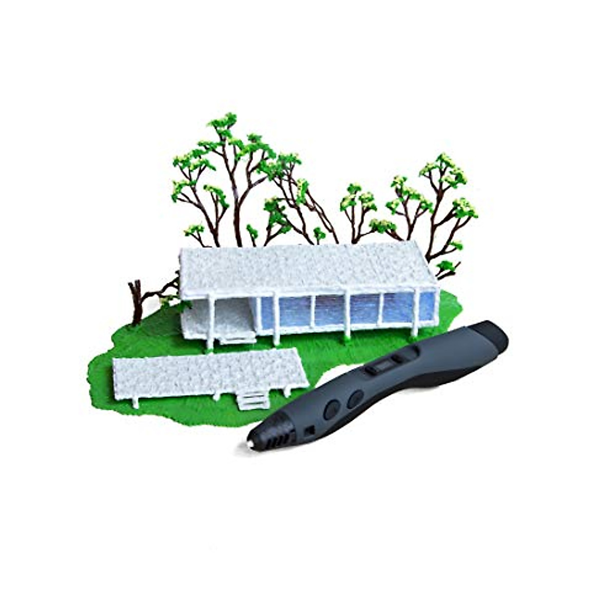 SCRIB3D 3D Printing Pen PLA Plastic Filament Refill Pack (10 Assorted Colors, 10 Feet Each)