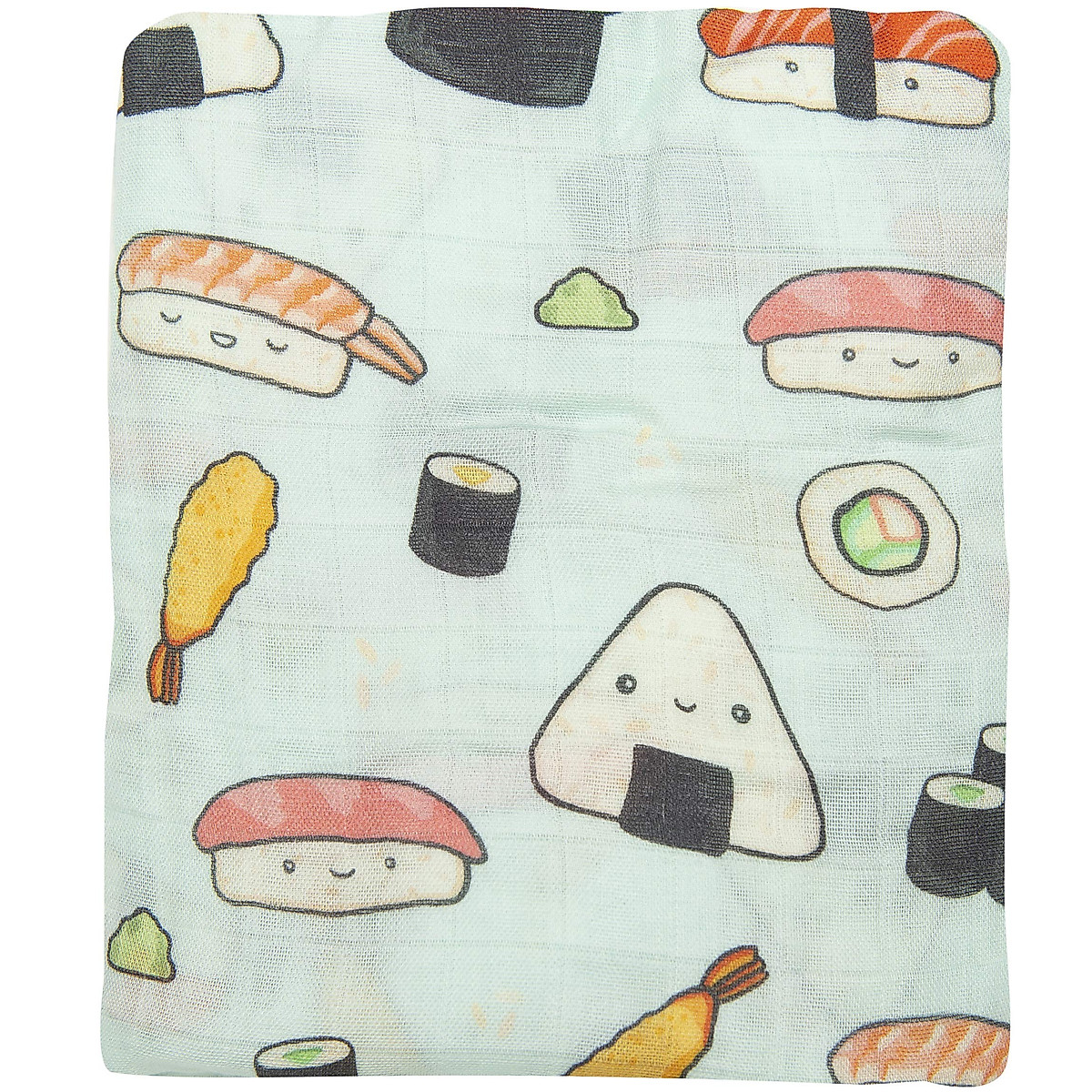 Loulou Lollipop Soft Baby Swaddle Blanket Muslin Wrap Receiving Blanket for Newborn to Toddler Girl and Boy, Large 47” by 47” - Sushi…