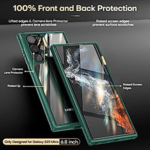 TAURI Shockproof Samsung Galaxy S22 Ultra Case, [Military Grade Protection] S22 Ultra Case, Crystal Clear Soft Slim Protective Silicone Cover Designed for Galaxy S22 Ultra 5G Case 6.8"