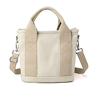 Canvas Tote Bag Japanese Multi-pocket Handbag with Zipper Women Canvas Bag Top Handle Satchel Bags Shoulder Bag