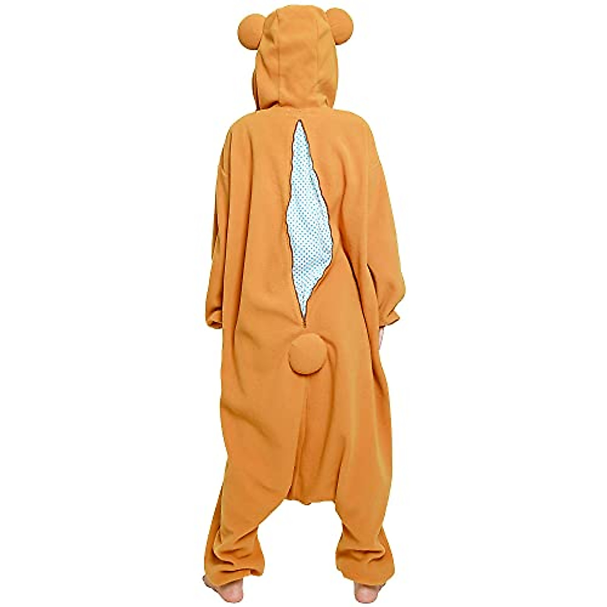 SAZAC San-X Licensed Rilakkuma Kigurumi - Onesie Jumpsuit Halloween Costume (Adults)