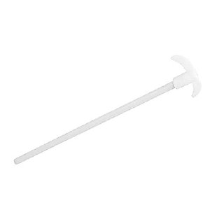 (350MM) / 13.8 Inches PTFE Coated Stainless Steel Electric Overhead Stirrer Mixer Shaft Stirring w/Foldable Paddle Blade Rod Lab Utensils Supplies (7mm Diameter)