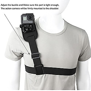 PellKing Single Shoulder Strap Mount Compatible for GoPro AKASO or Other Action Cameras