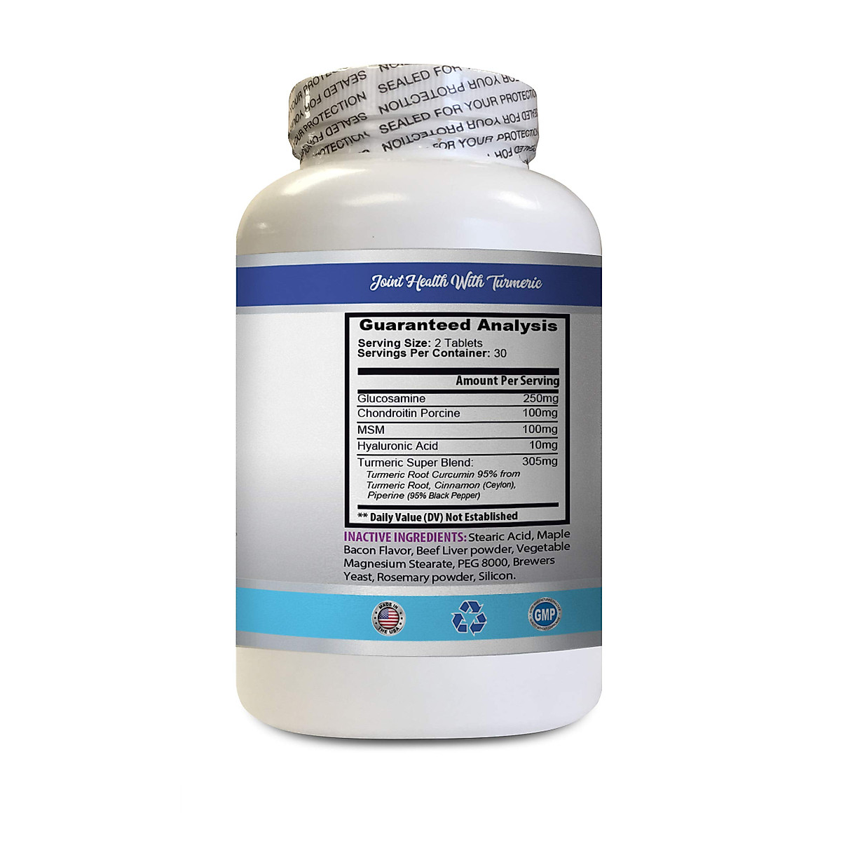PET SUPPLEMENTS & NUTRITION LLC Extend Joint Care Dogs - Joint Health with Turmeric - MSM - GLUCOSAMINE - Hip Support - msm for Big Dog - 60 Tablets (1 Bottle)