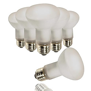 Satco S4886 50 Watt Shatter-Proof R20 Incandescent Bulb - Frosted, 2000 Hours, 300 Lumens, Medium Base, 120V - 6 Bulbs Pack