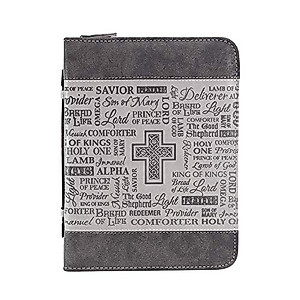Divinity Boutique Bible Business Report Cover (25716) | 8.25" x 5.50" x 1", Black/Gray, Medium