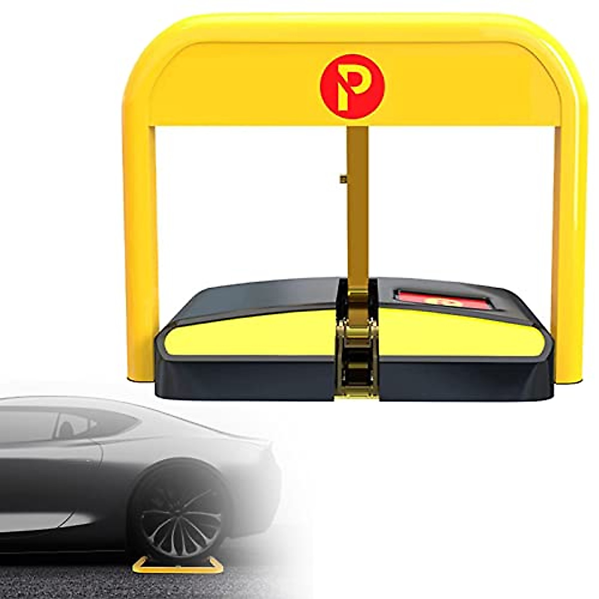 SSQUZA Parking Barrier, Carport Auto Space Lock,Automatic Remote Control Parking Lock,Car Park Driveway Guard Saver with Remote Controls Easy Installation for Home,Office,Business,Automaticsensor