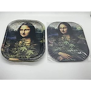 Quality Detail Premium Lisa Decor Metal Rolling Tray with Magnetic Lid 7x5 inch Perfect Backpack Size for on The go!