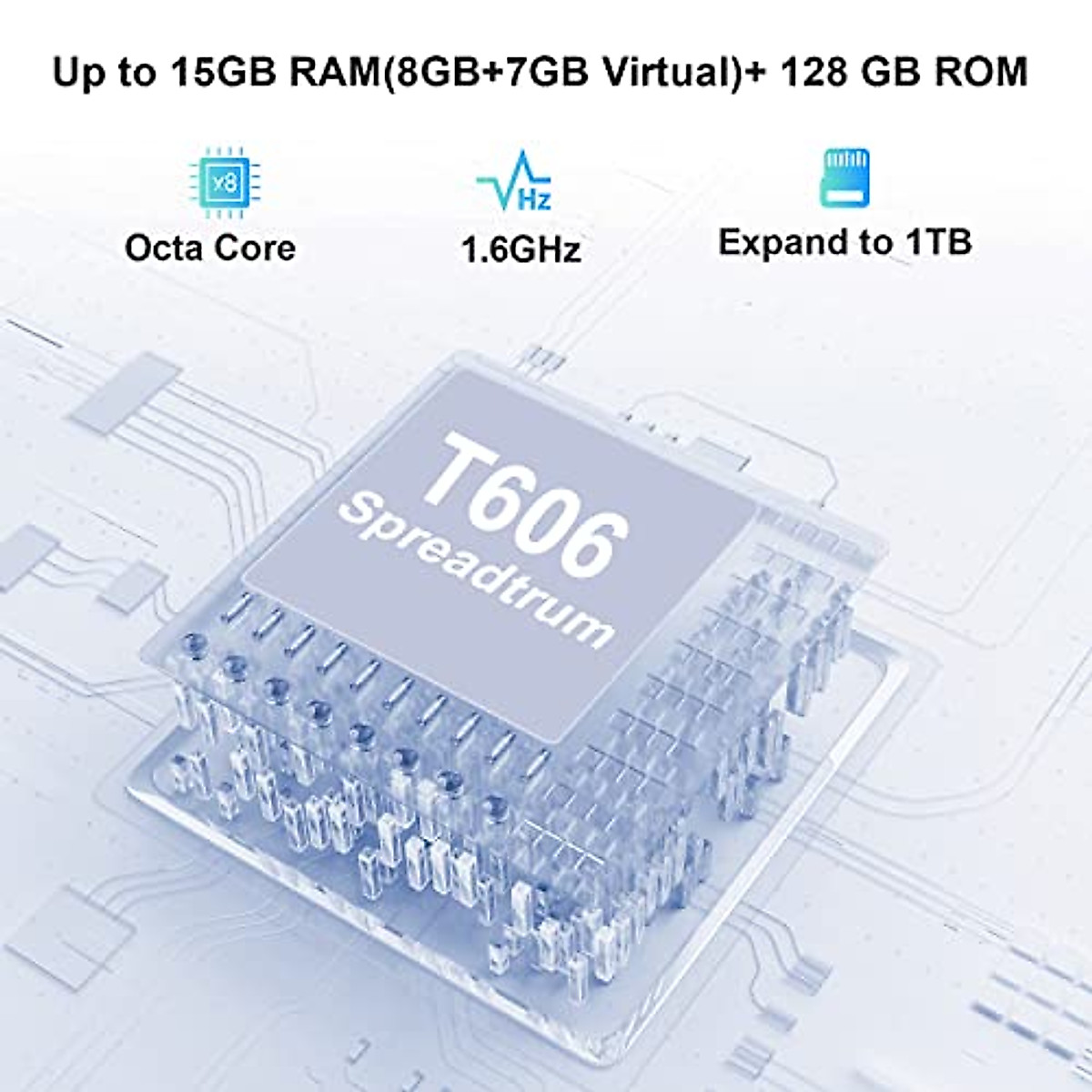 DOOGEE N50 2023 Unlocked Cell Phone, 15GB+128GB Android 13 Smartphone, 6.52" Display Android Phone, 50MP AI Camera Dual 4G Phones Unlocked, 90dB Loud Speaker, OTG, Fingerprint, T-Mobile - Grey