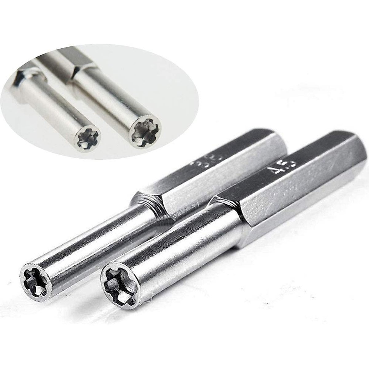 GCA Security Screwdriver/BitSteel Set of 3.8mm & 4.5mm Screwdriver Security Game Bits for NES, SNES, N64, GameBoy and GameCube